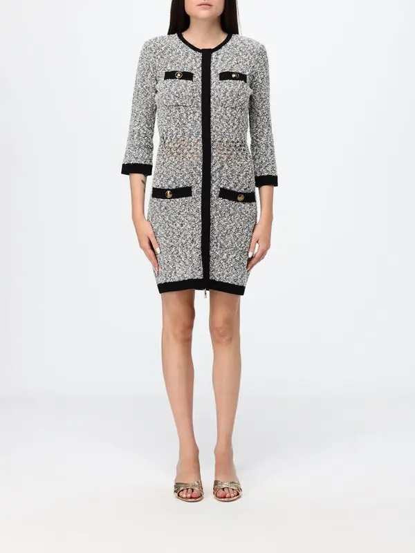 Elisabetta Franchi Knit Mini Dress - Black