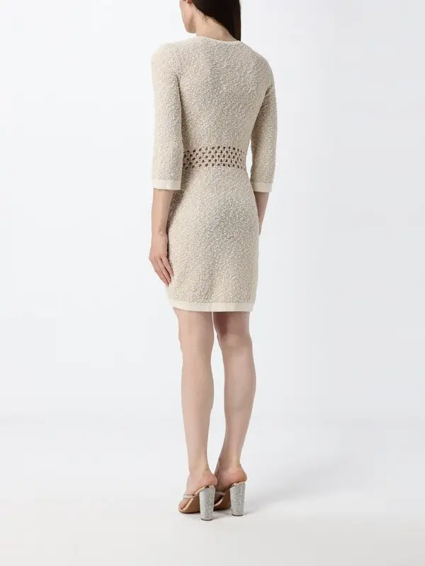 Elisabetta Franchi Knit Mini Dress - Butter