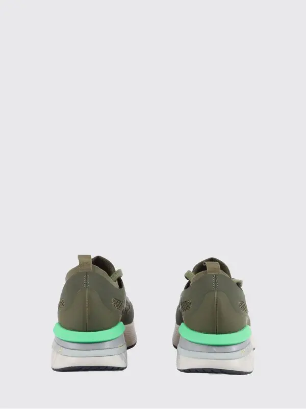 Premiata Moerund Suede And Nylon Trainers - Green