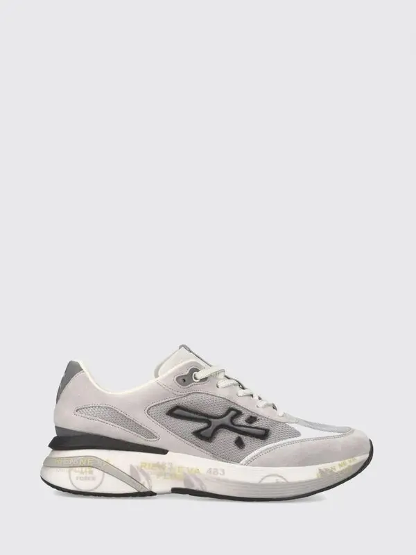 Premiata Moerund Suede And Nylon Sneakers - Grey 1
