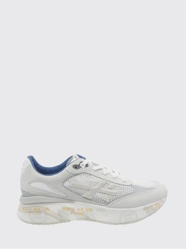 Premiata Moerund Suede And Nylon Sneakers - White