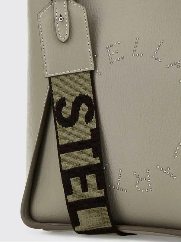 Stella McCartney Grained Faux Leather Bag With Micro Brooch Logo
