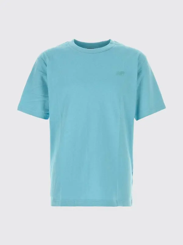 NEW BALANCE Athletics Logo Cotton T-shirt - Gnawed Blue