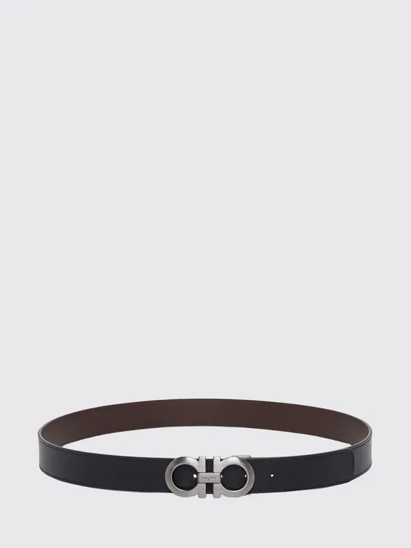 FERRAGAMO Gancini Belt - Black