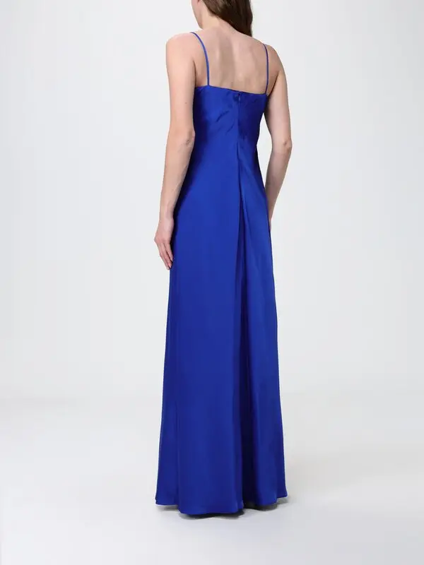 Ralph Lauren Satin V-neck Maxi Dress