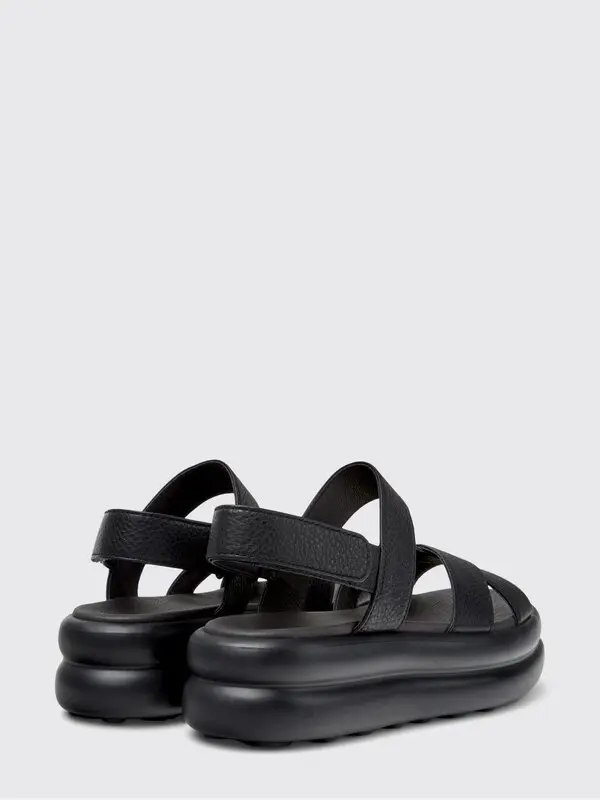 Camper Pelotas Flota Up Grained Leather Sandals