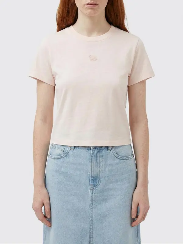 Maison Kitsuné Logo Cotton T-shirts - Pink