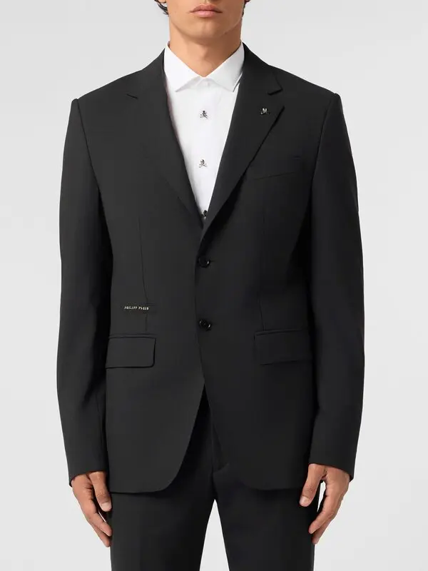 Philipp Plein Tailored Jacket With Notched Lapel