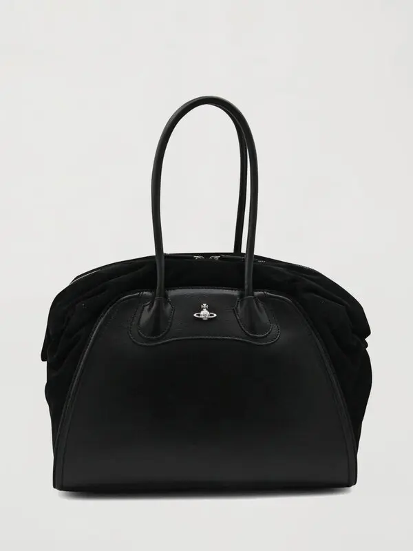 VIVIENNE WESTWOOD Suede Leather Shoulder Bag