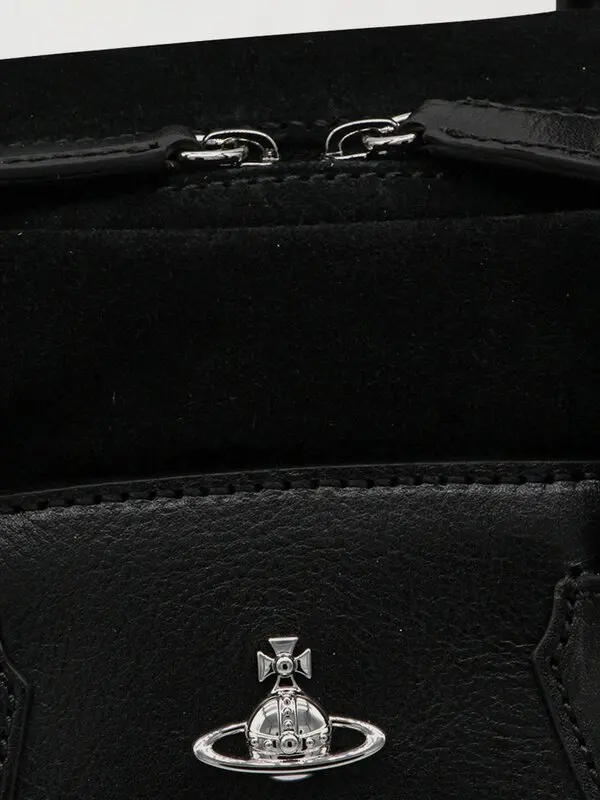 VIVIENNE WESTWOOD Suede Leather Shoulder Bag