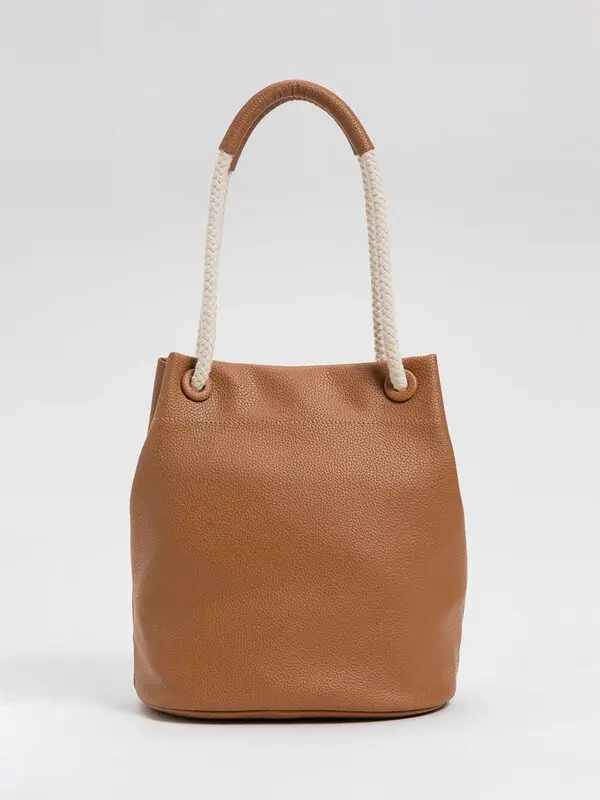 TWINSET Grained Synthetic Shoulder Bag