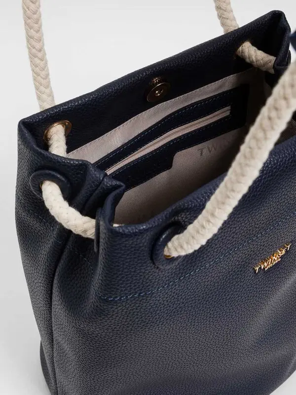TWINSET Grained Synthetic Shoulder Bag