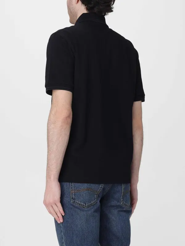 Fred Perry Cotton Polo Shirt - Black