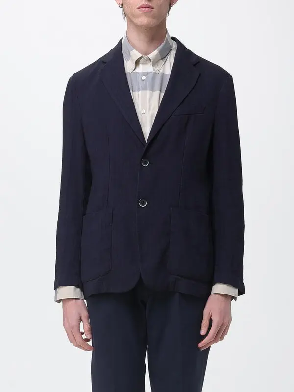 Barena Venezia Linen Blend Single Breasted Blazer