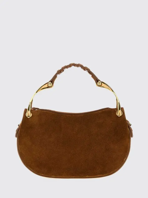 Alexander McQueen Wishbone Suede And Leather Mini Shoulder Bag