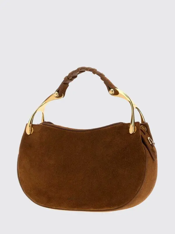 Alexander McQueen Wishbone Suede And Leather Mini Shoulder Bag