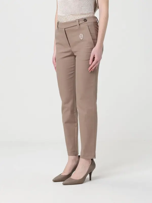Brunello Cucinelli Cropped Fit Trousers In Stretch Cotton