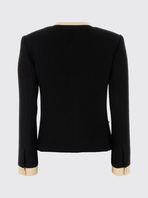 Valentino Garavani Virgin Wool Tweed Jacket With Crepe Couture Bow