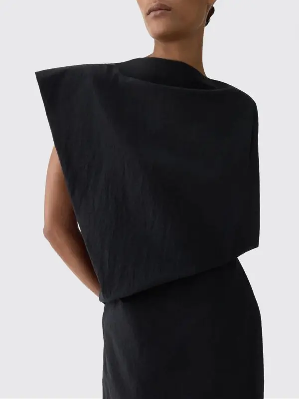 Jacquemus Cotton Blend Midi Dress - Black