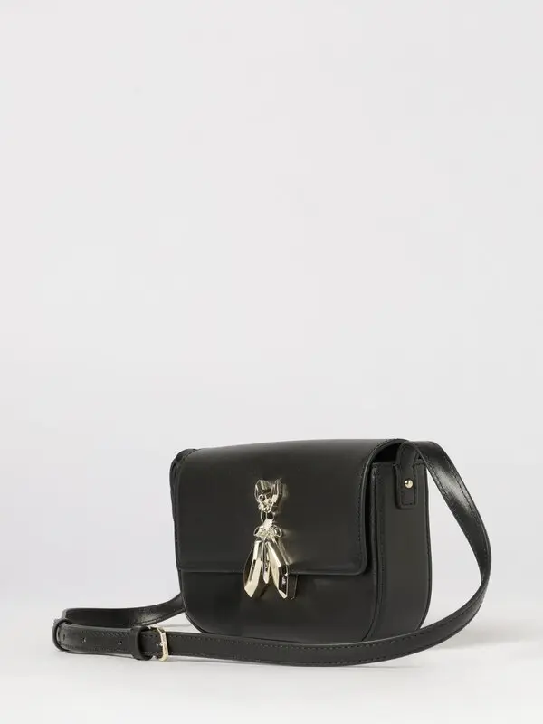 Patrizia Pepe Monogrammed Leather Shoulder Bag