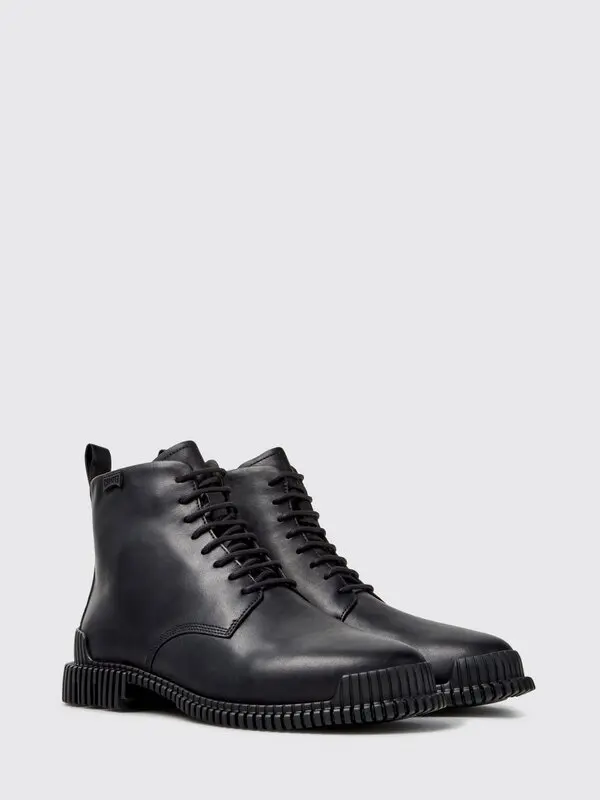 Camper Pix Lace-up Calfskin Combat Boots With Xl Extralight® Sole