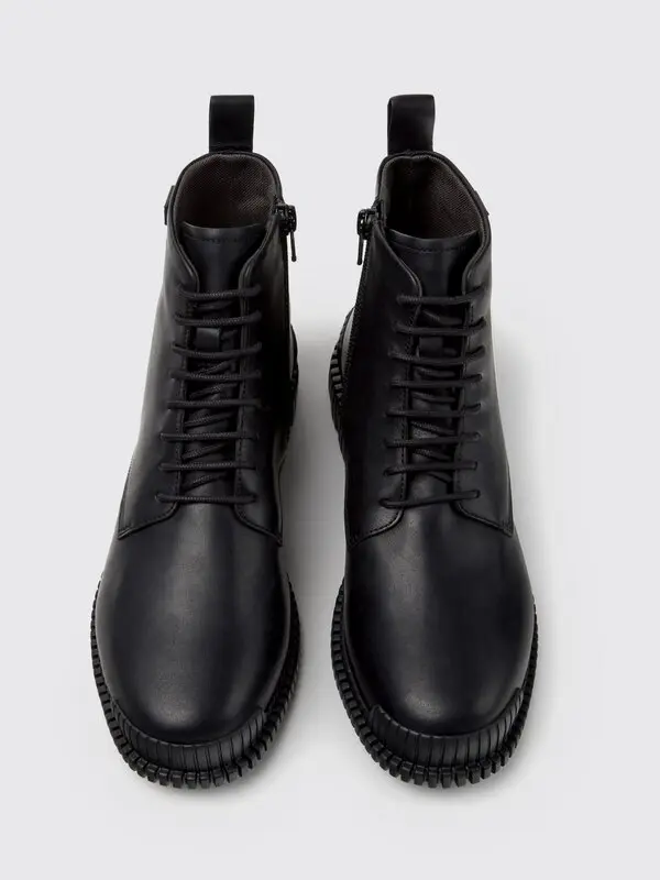 Camper Pix Lace-up Calfskin Combat Boots With Xl Extralight® Sole