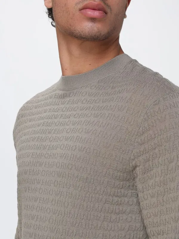 Emporio Armani Textured Pullover - Grey
