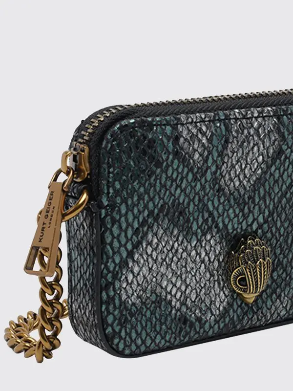 Kurt Geiger Kensington Python Print Mini Camera Bag With Chain Strap