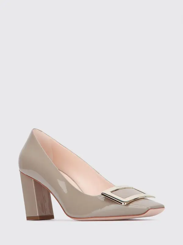 ROGER VIVIER Belle Vivier Buckle Patent Leather Pumps