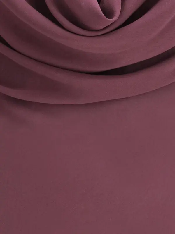 Andamane Long Draped Silk Gown
