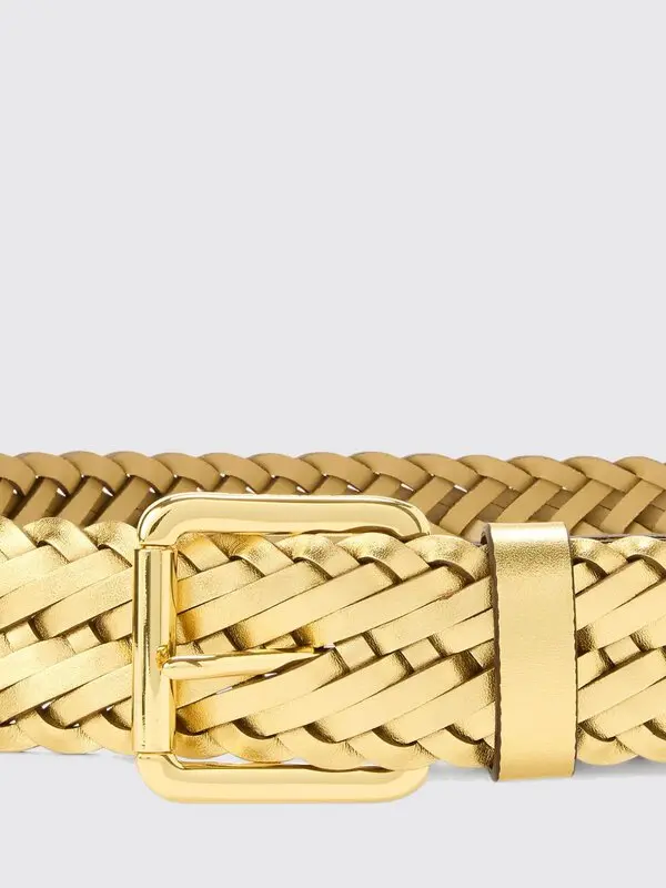 Ralph Lauren Wide Woven Leather Belt