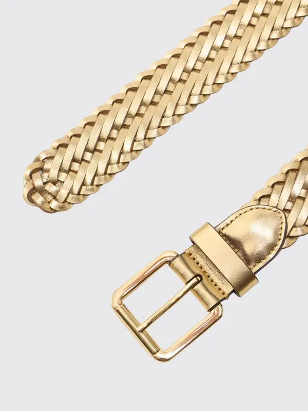 Ralph Lauren Wide Woven Leather Belt