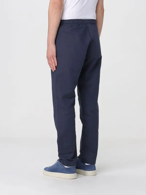 COLMAR Linen And Cotton Drawstring Trousers - Navy