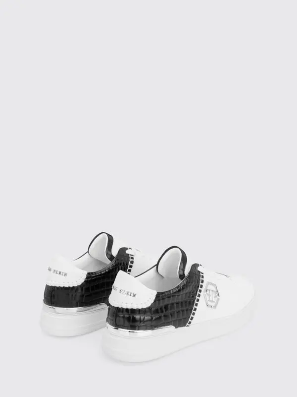 Philipp Plein Leather Sneakers - White