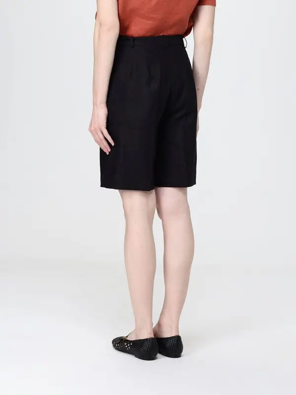 COLMAR Linen Tailored Shorts - Black