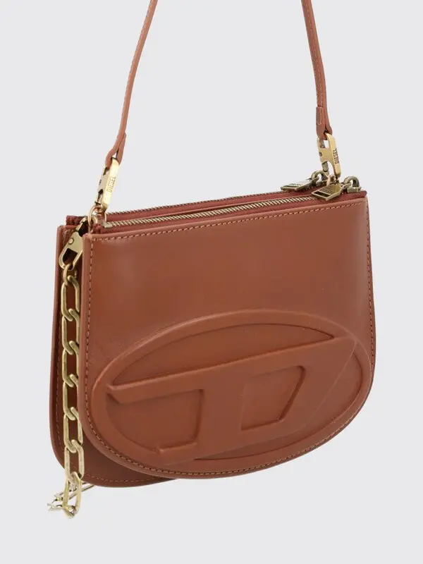 DIESEL® 1dr Mini Smooth Shoulder Bag With Oval D Logo Plaque