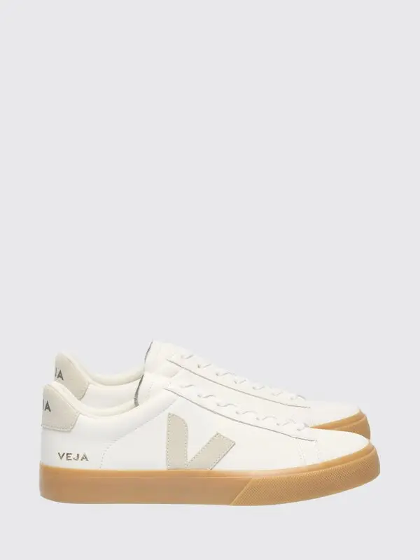 VEJA Campo Chromefree Leather Sneakers With Contrast Logo