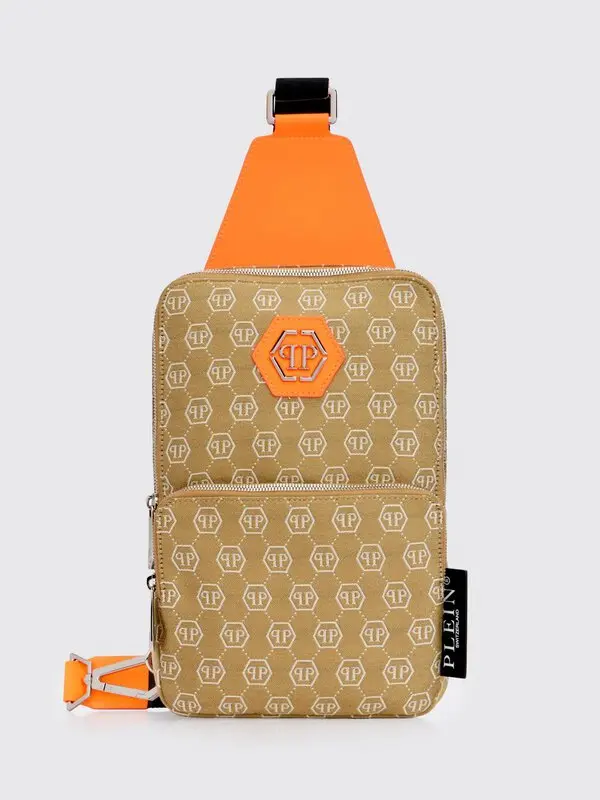 Philipp Plein Monogram Jacquard Crossbody Bag - Brown