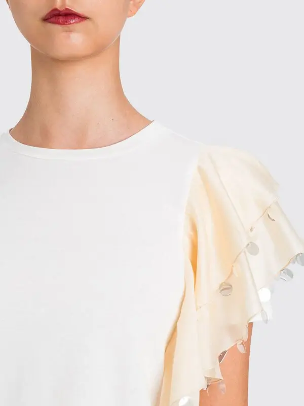 TWINSET Cotton T-shirt With Sequins