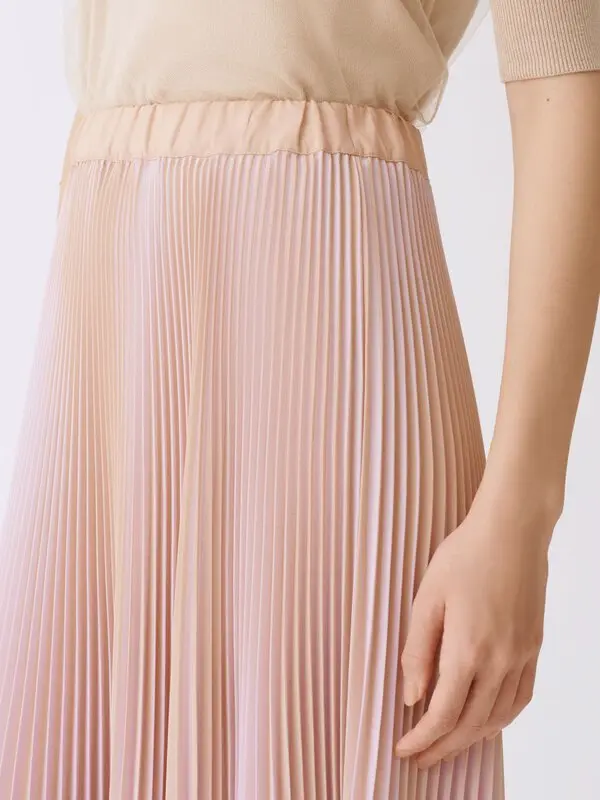 Fabiana Filippi Pleated Midi Skirt - Beige