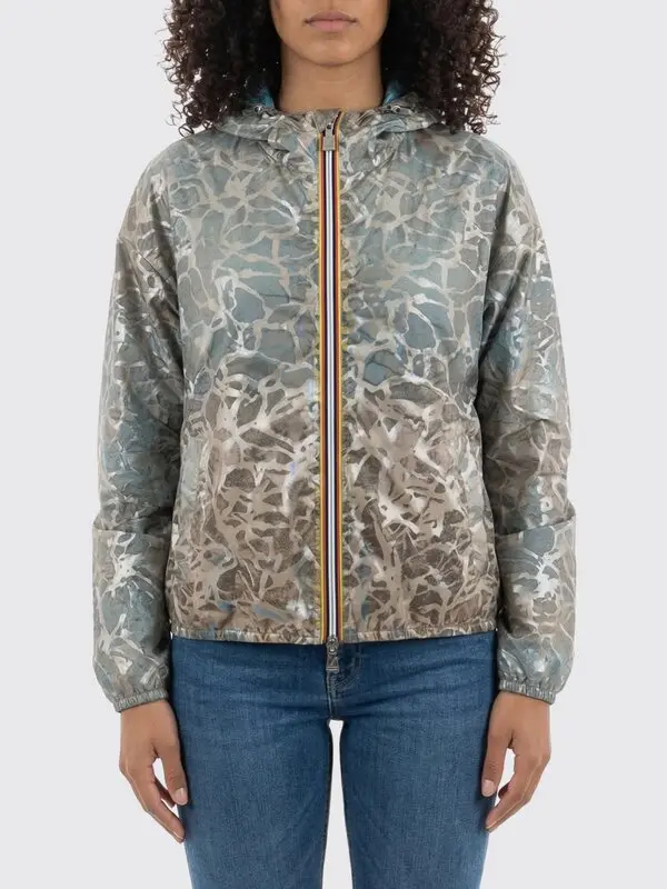 K-WAY Laurette Reversible Technical Fabric Jacket - Beige