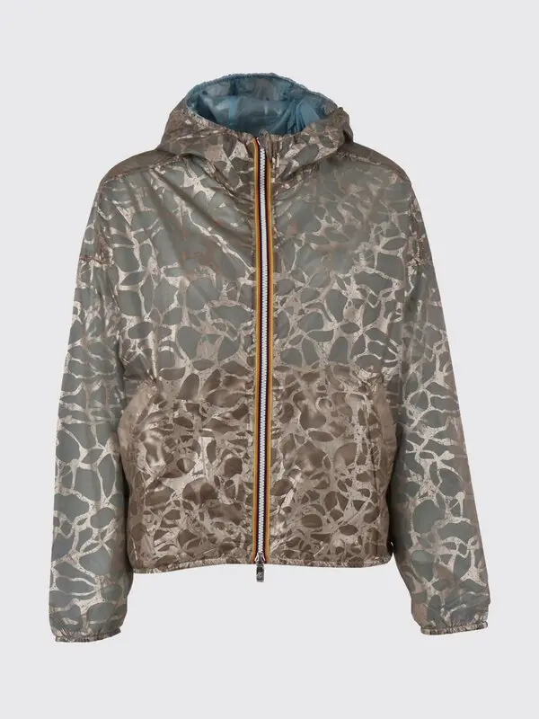 K-WAY Laurette Reversible Technical Fabric Jacket - Beige