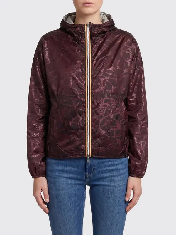 K-WAY Laurette Reversible Technical Fabric Jacket - Violet