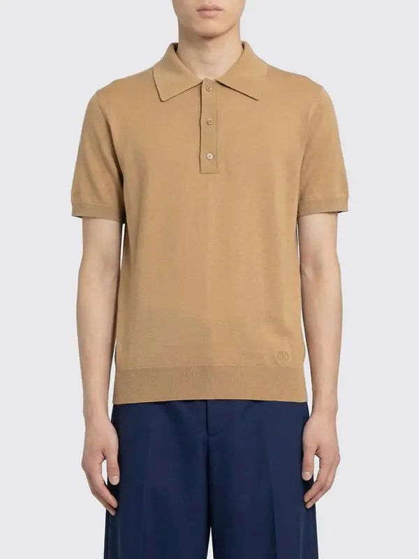 Valentino Garavani Virgin Wool Knit Polo Shirt