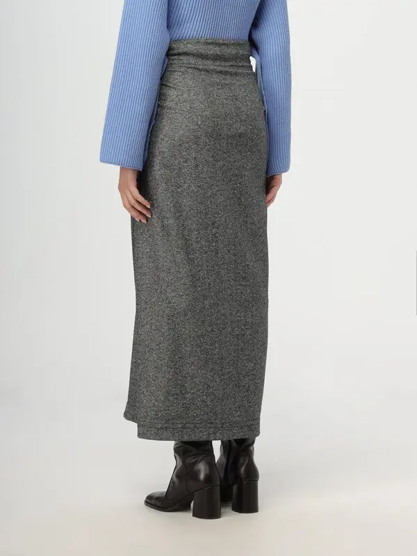 Erika Cavallini Asymmetrical Tie Detailed Skirt