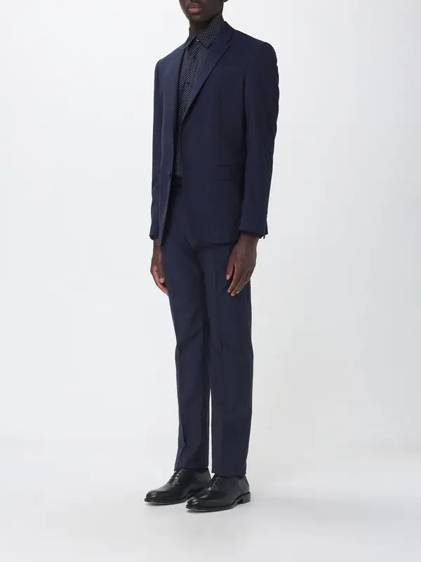 Emporio Armani Single-breasted Suit With Classic Lapels And Patch Pockets