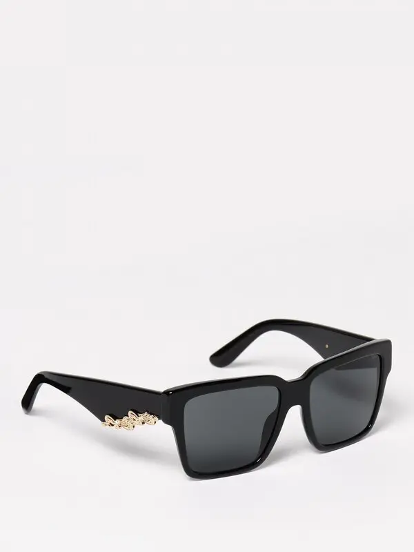 Dolce & Gabbana Square Frame Sunglasses With Embellished Detail - Black