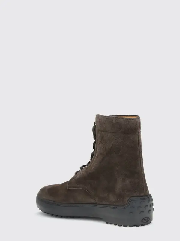 TOD'S Lace-up Suede Boots - Dark