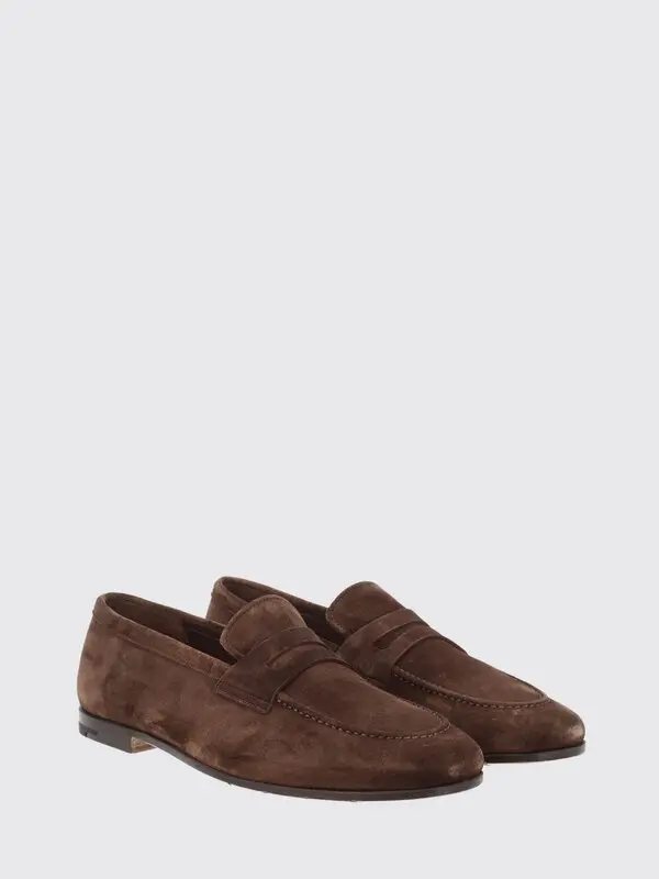 Premiata Suede Penny Loafers With Leather Sole