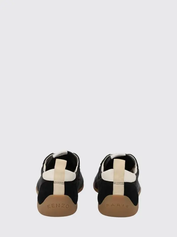 Kenzo Striker Bi Nylon Lace-up Sneakers With Round Toe - Black